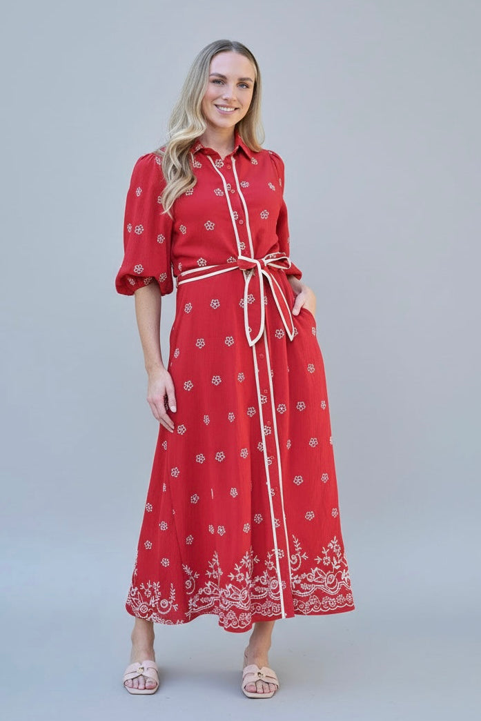 Ruby Red Dress – Marylee Clothing